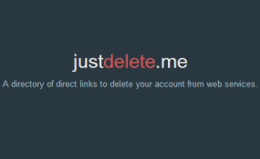 JustDelete.me: מחקו את עצמכם מהאינטרנט | גיקטיים