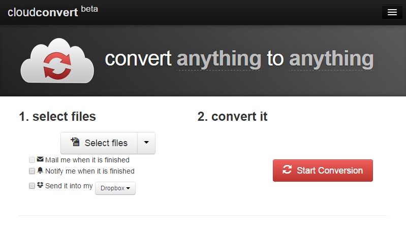 CloudConvert הוא אתר שימיר לכם כל קובץ לכל קובץ | גיקטיים