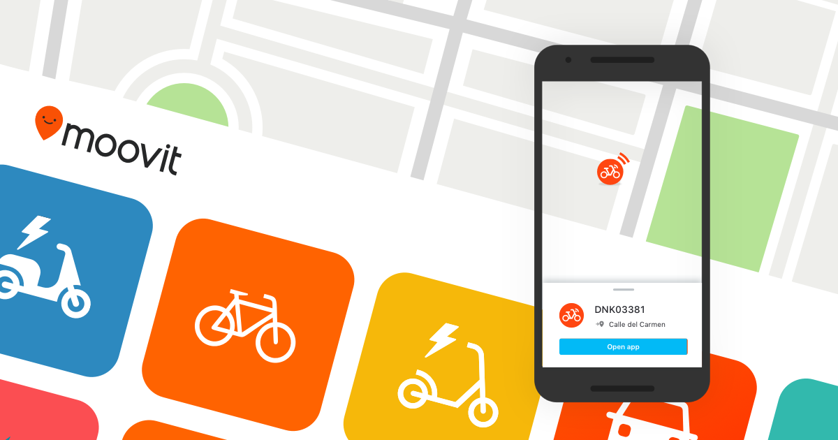 לא רק אוטובוסים: Moovit תראה לכם איפה יש קורקינטים ואופניים פנויים ...