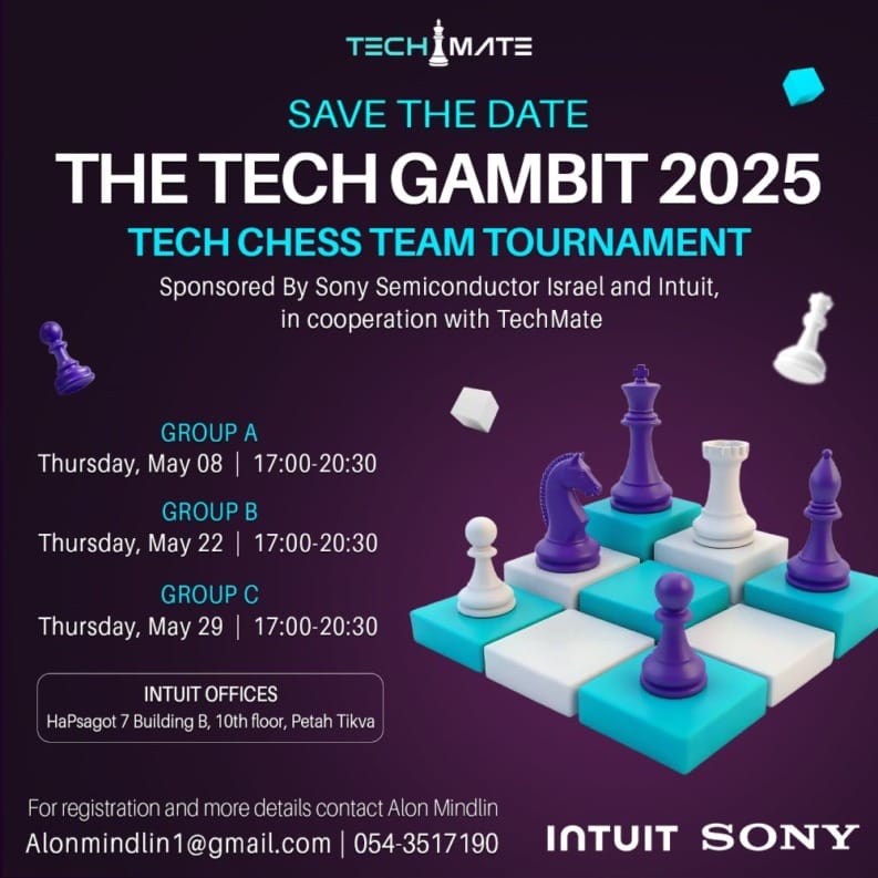 בואו להתחרות על תואר אלופי השחמט של ההייטק הישראלי | גיקטיים