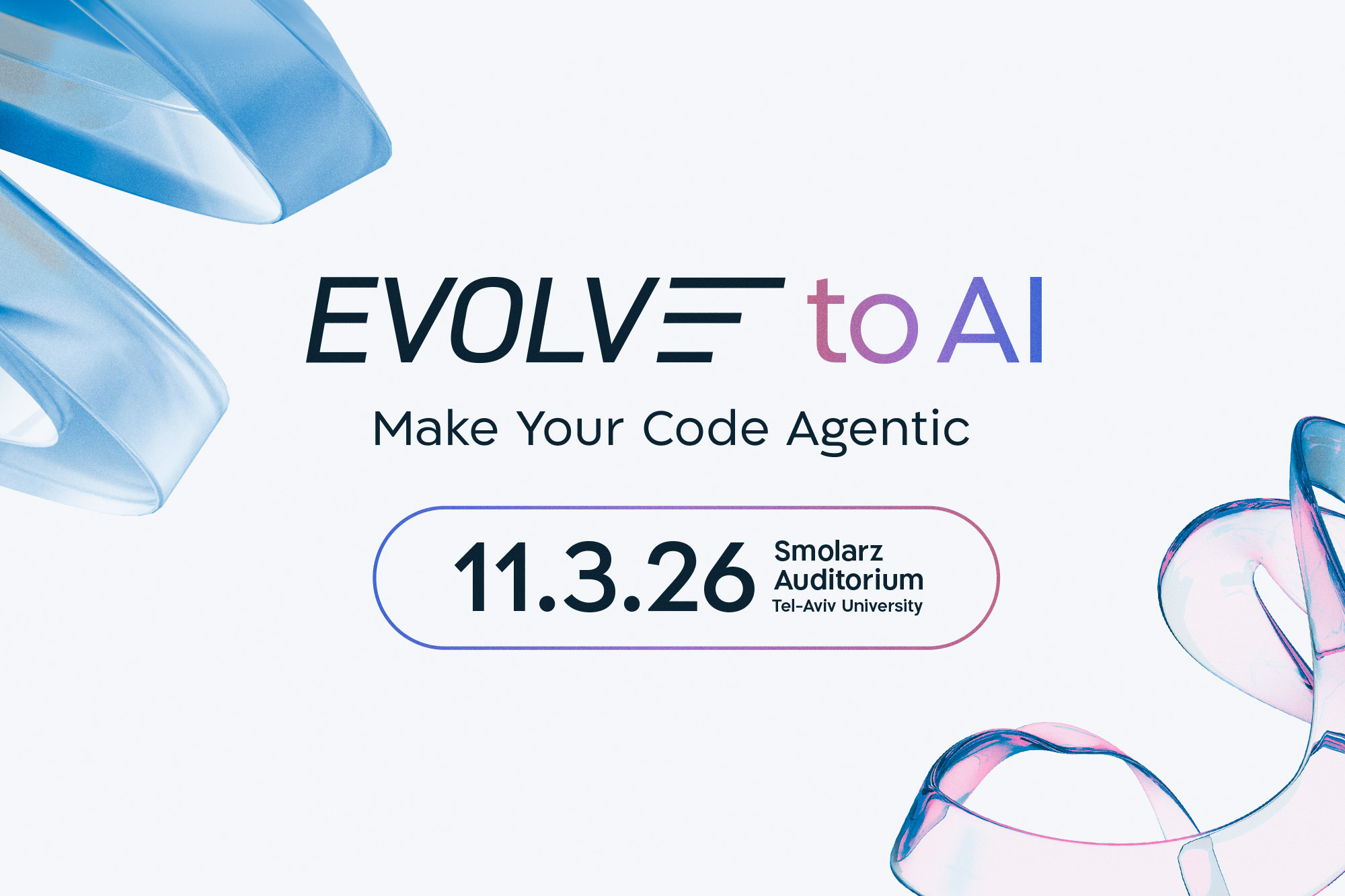 יש לכם ניסיון ותובנות על אייג'נטים? כנס Evolve to AI מחפש דוברות ...